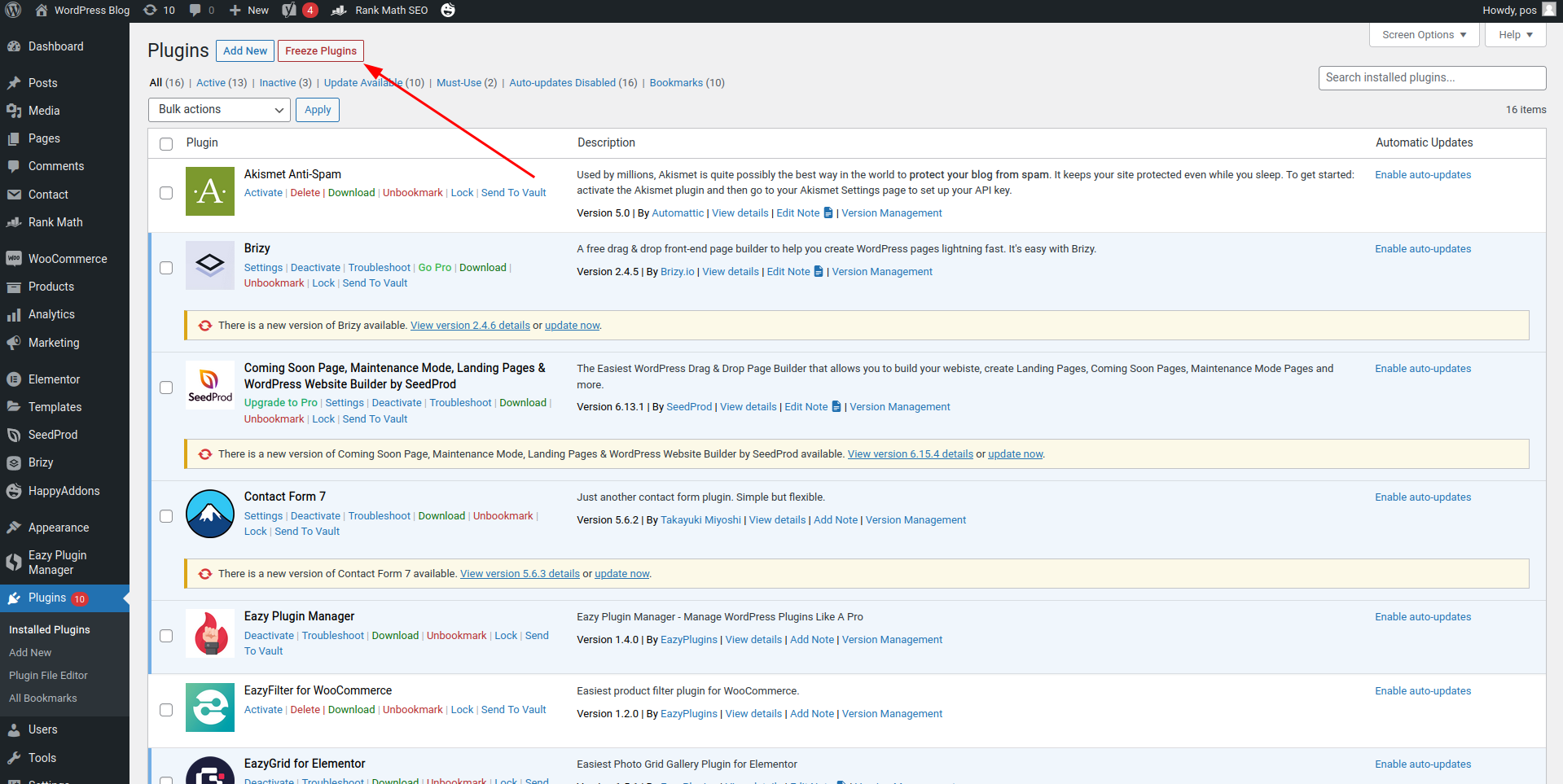 Freeze Plugin - EazyPlugins