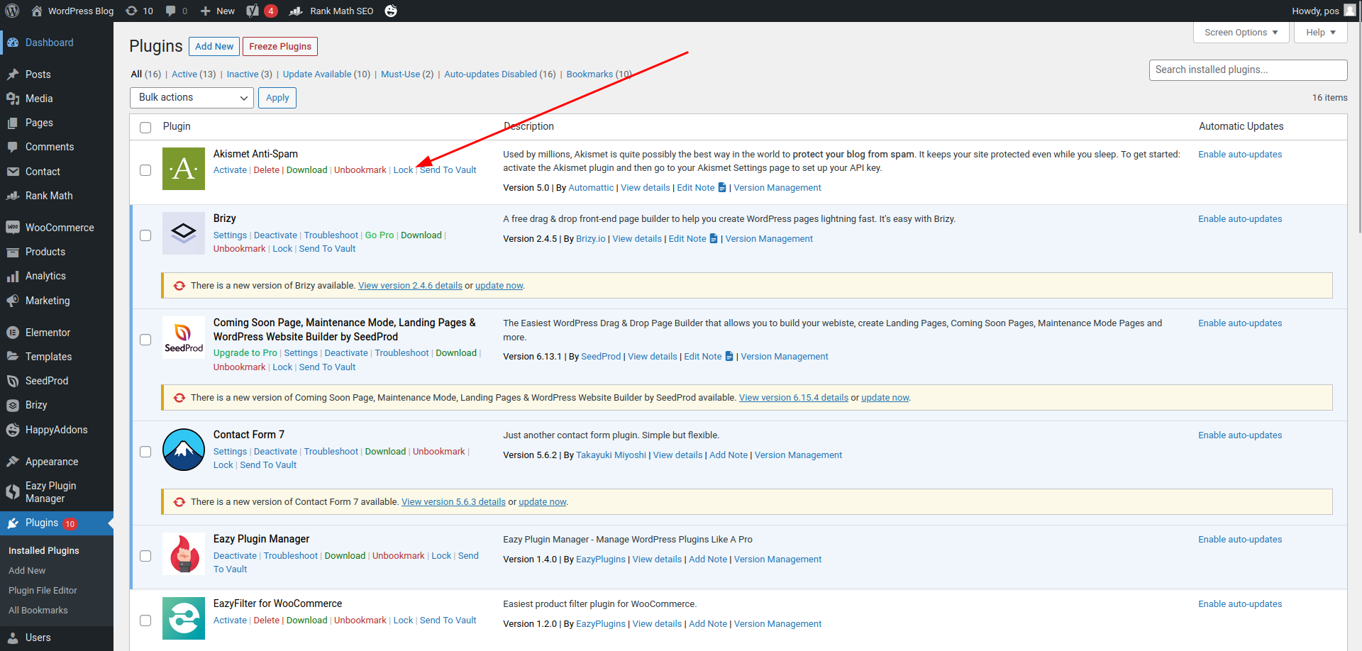 Lock Plugin - EazyPlugins