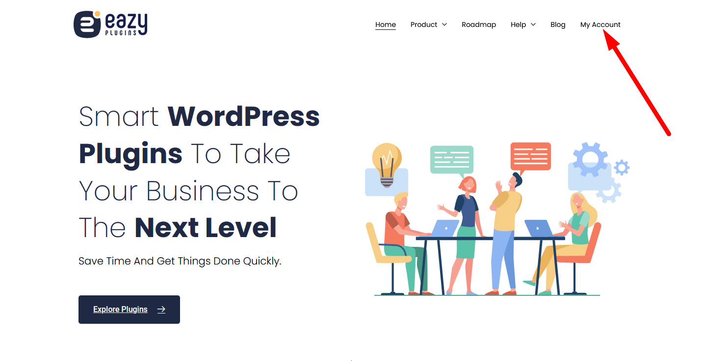 My Account Tab - EazyPlugins